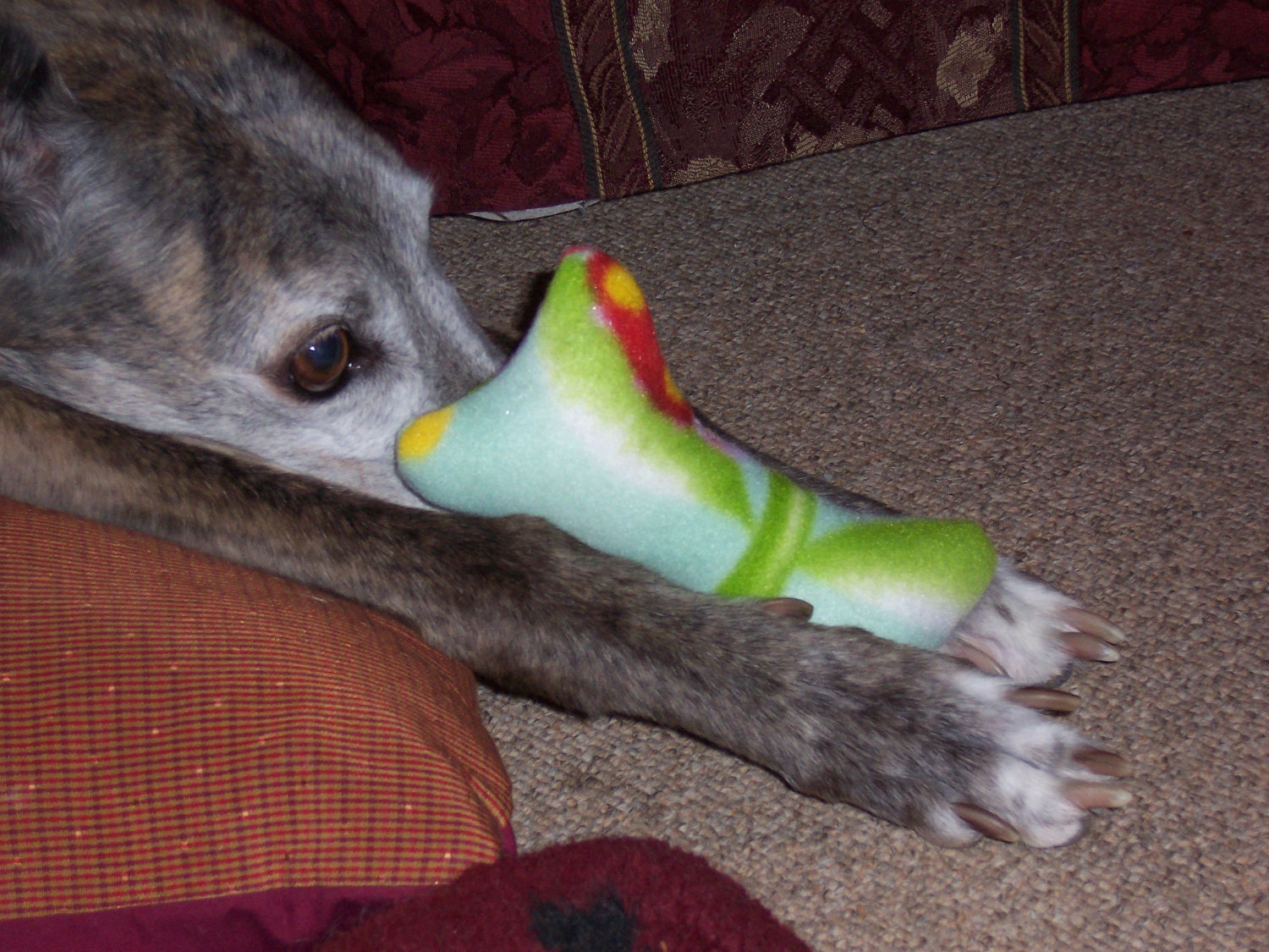 Hubby Stuffed DOG BONE SQUEAKER Toy Choose Color and Size M or | Etsy