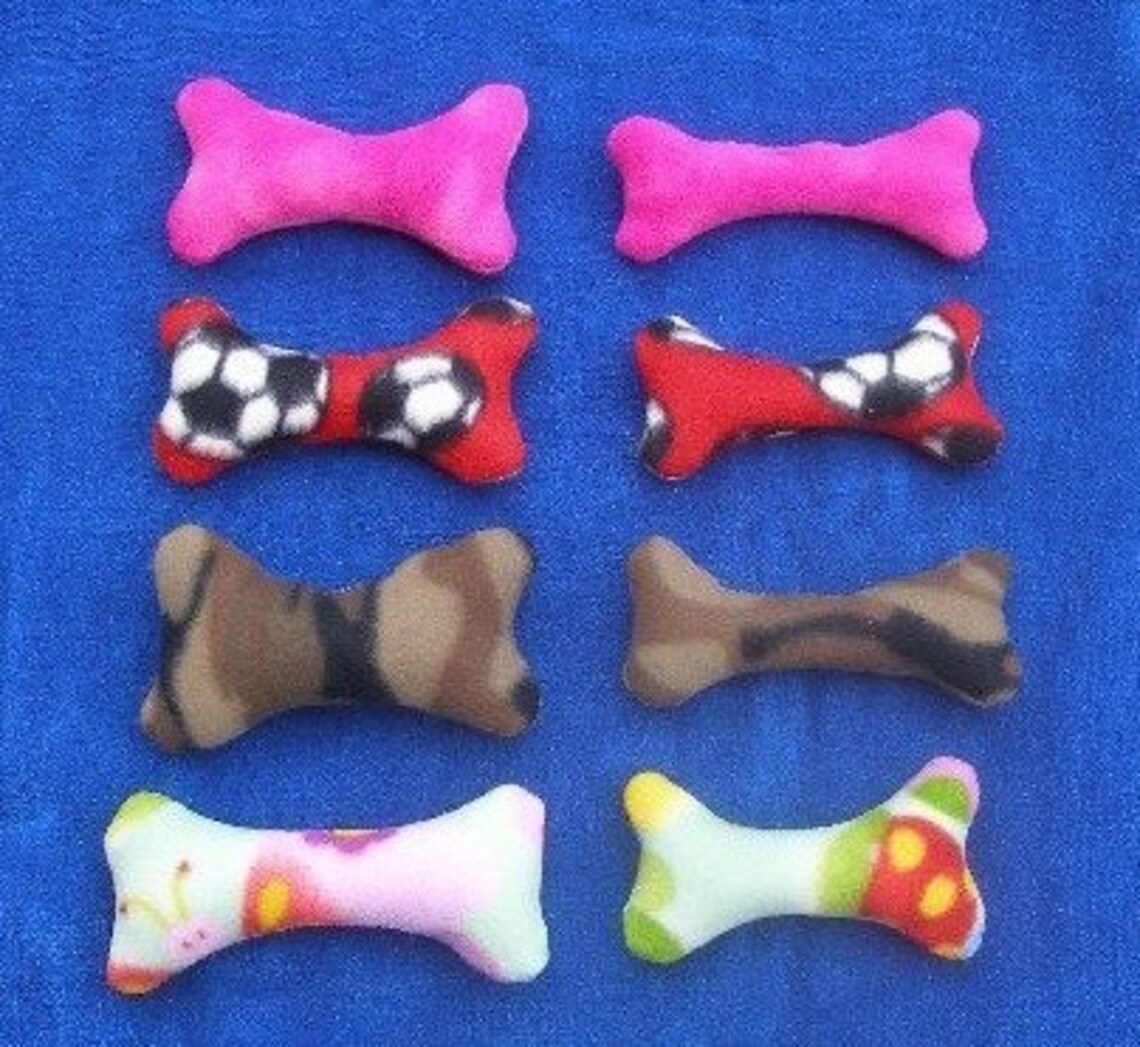 Hubby Stuffed DOG BONE SQUEAKER Toy Choose Color and Size M or | Etsy