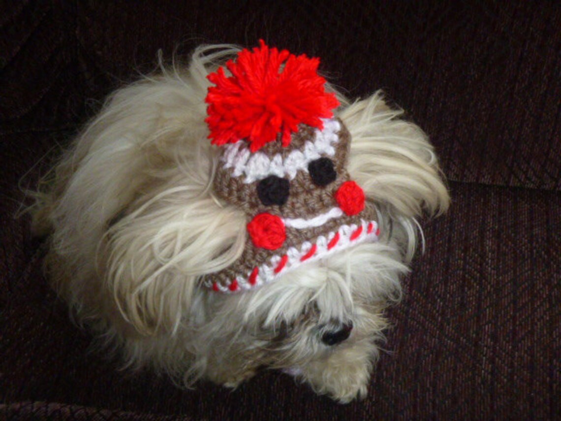 GINGERBREAD MAN Christmas Pet Hat 2 to 20 Lb Dog or Cat - Etsy