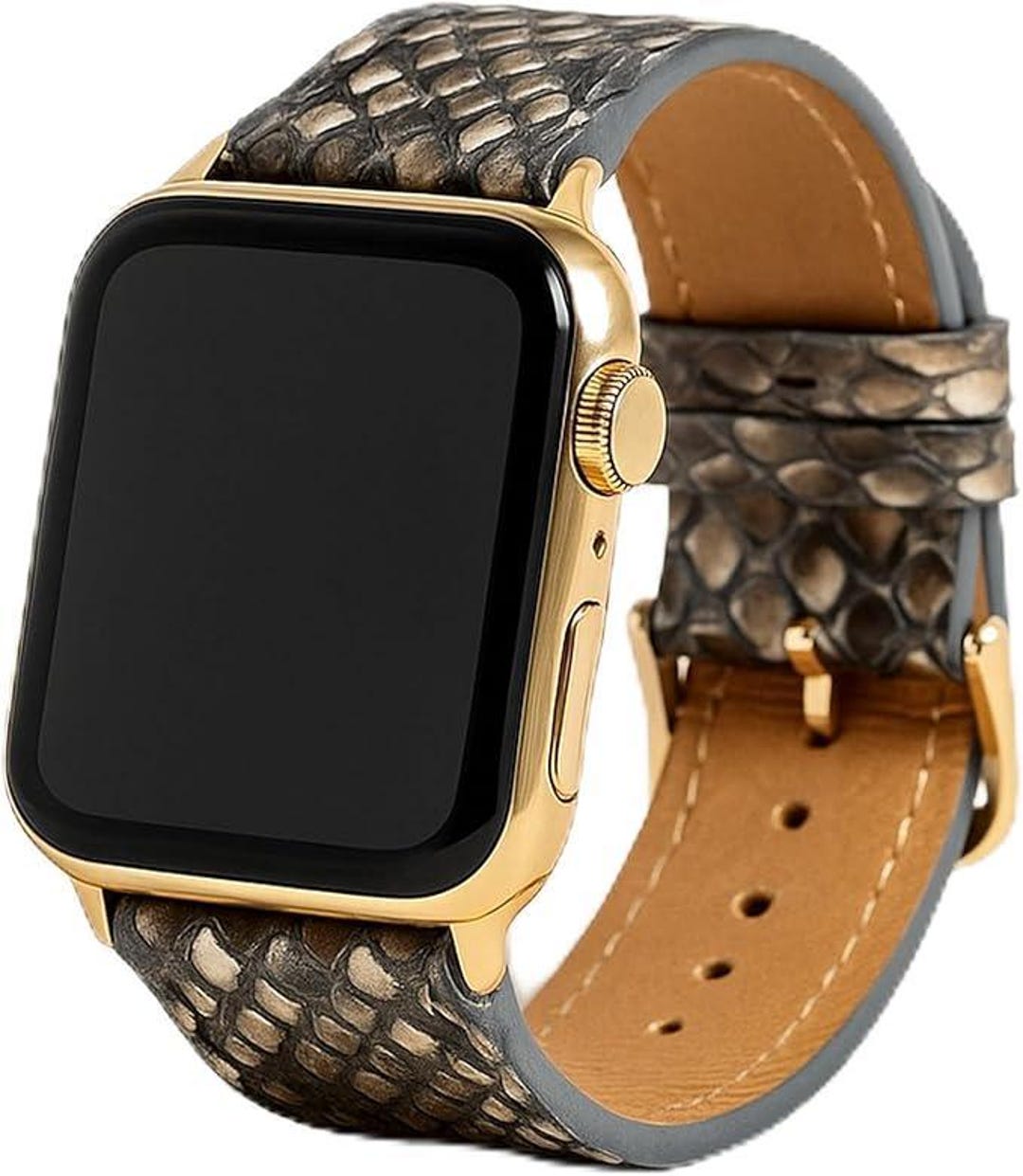 Python Leather Apple Watch Band, Exotic Snake Skin Strap - Etsy