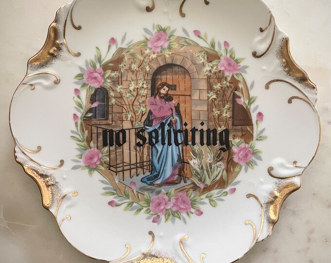 No Soliciting Decorative Plate - Etsy
