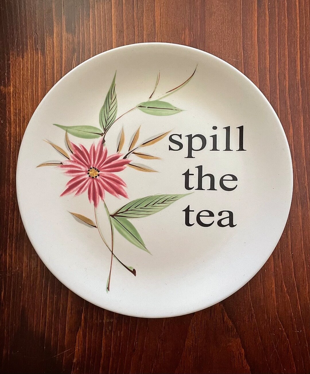 Spill the Tea Decorative Plate - Etsy