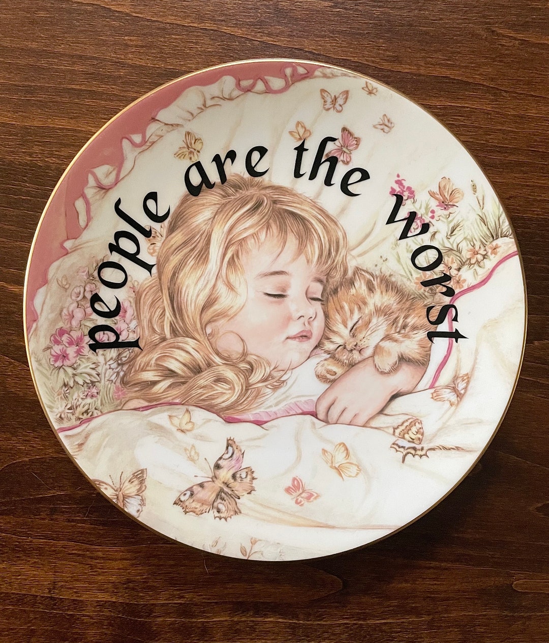 People Are the Worst Decorative Plate - Etsy
