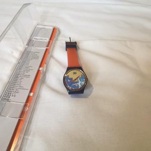 Vintage Swatch Wristwatchs GN114 BLUE FLAMINGO 1991. - Etsy