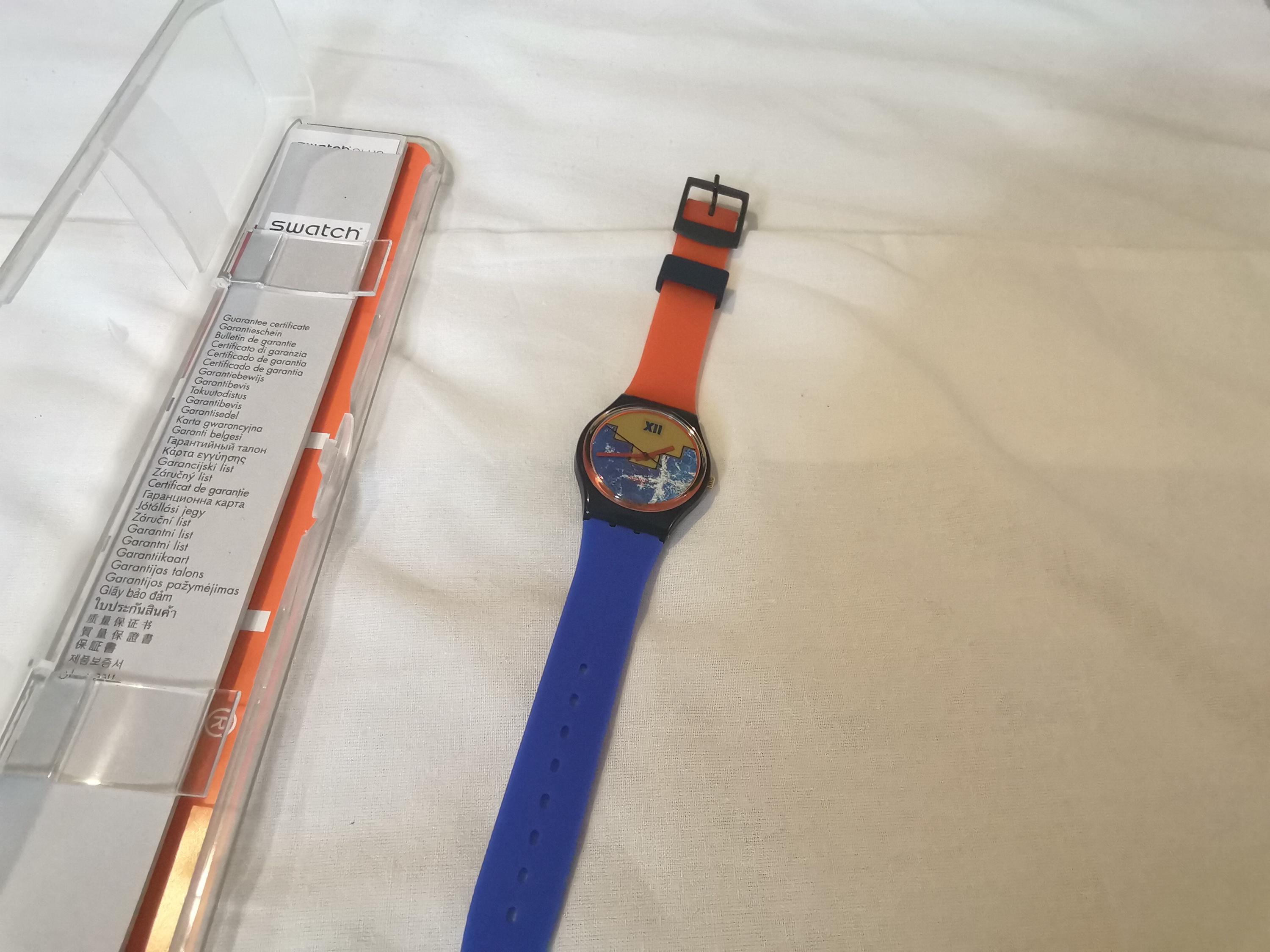 Vintage Swatch Wristwatchs GN114 BLUE FLAMINGO 1991. - Etsy