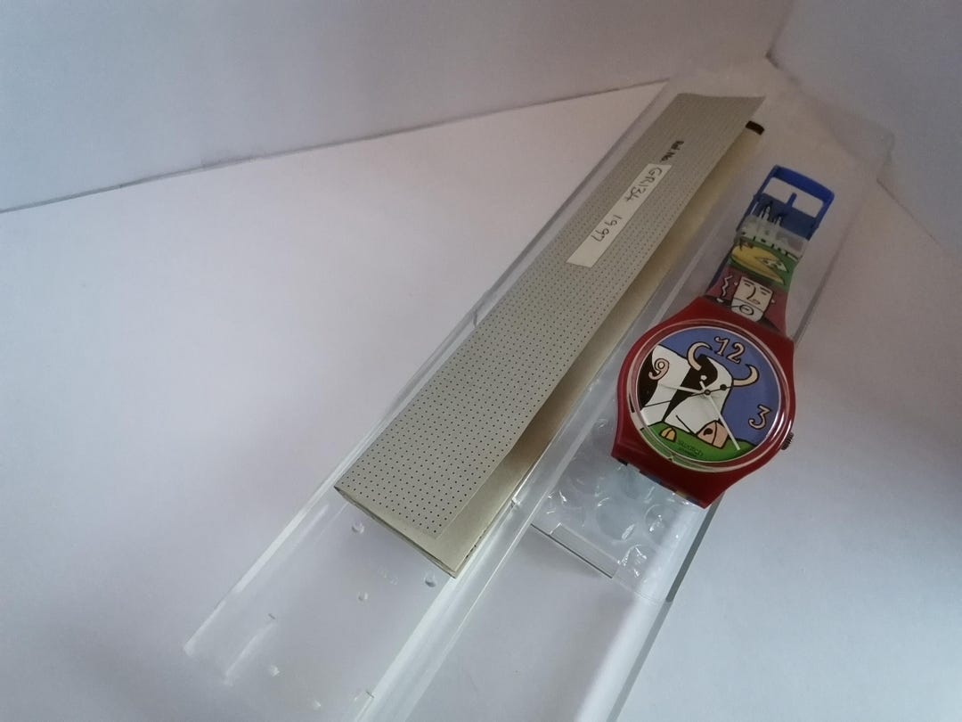Vintage Swatch Wristwatchs, 1997 GR134, Champs De Zuri (famous Cow) - Etsy