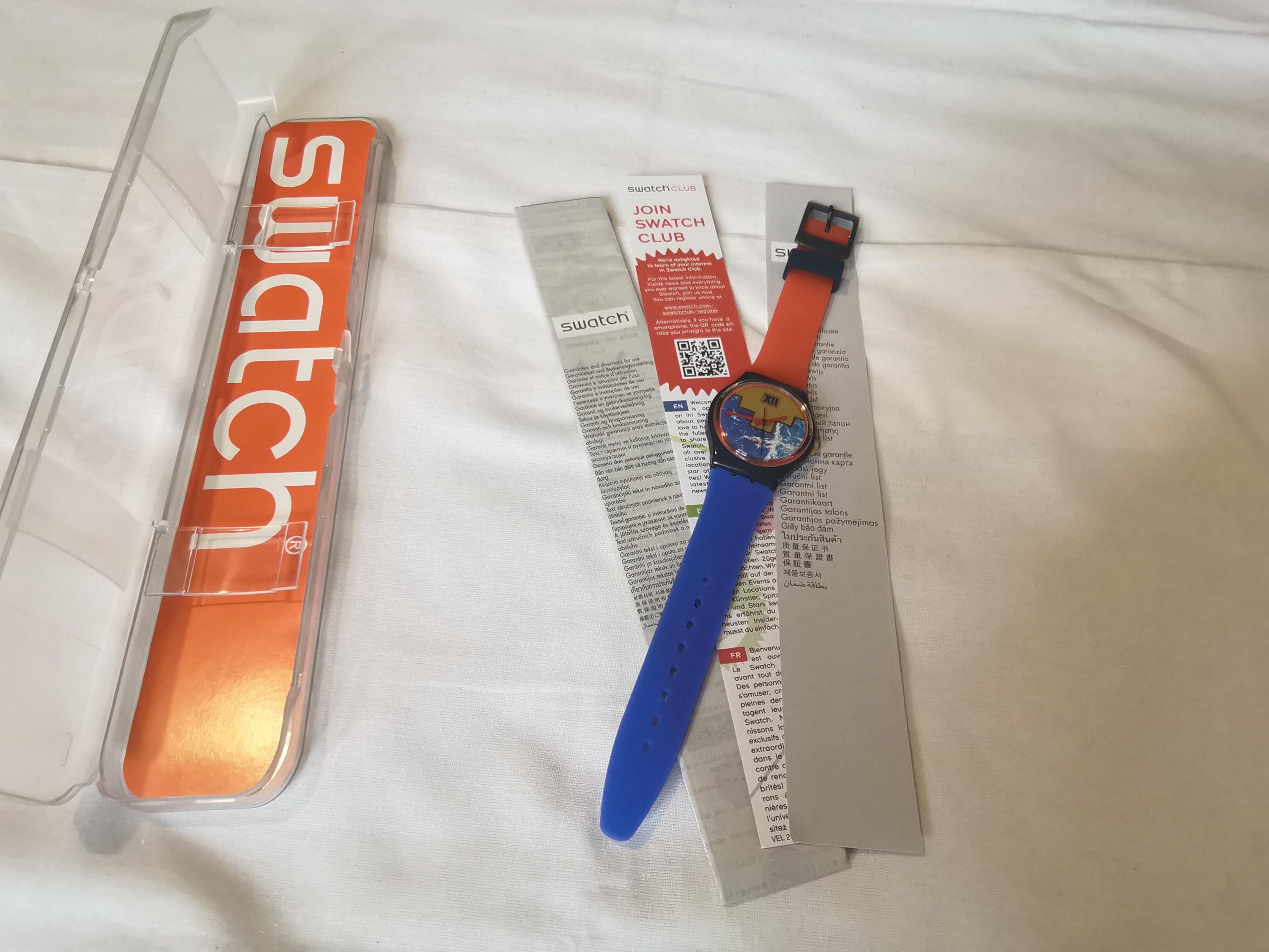 Vintage Swatch Wristwatchs GN114 BLUE FLAMINGO 1991. - Etsy