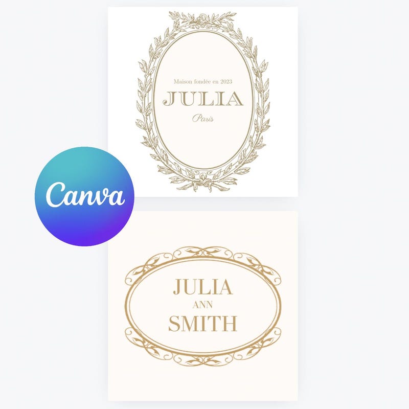 Macaron Labels Template - Etsy