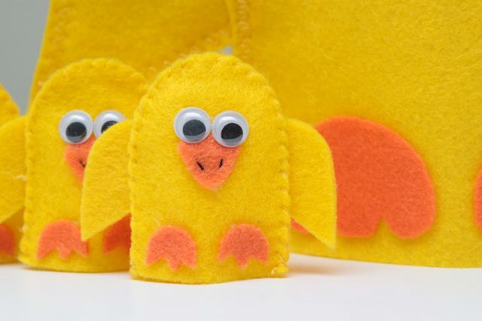 5 Little Ducks Finger Puppet Set - Etsy
