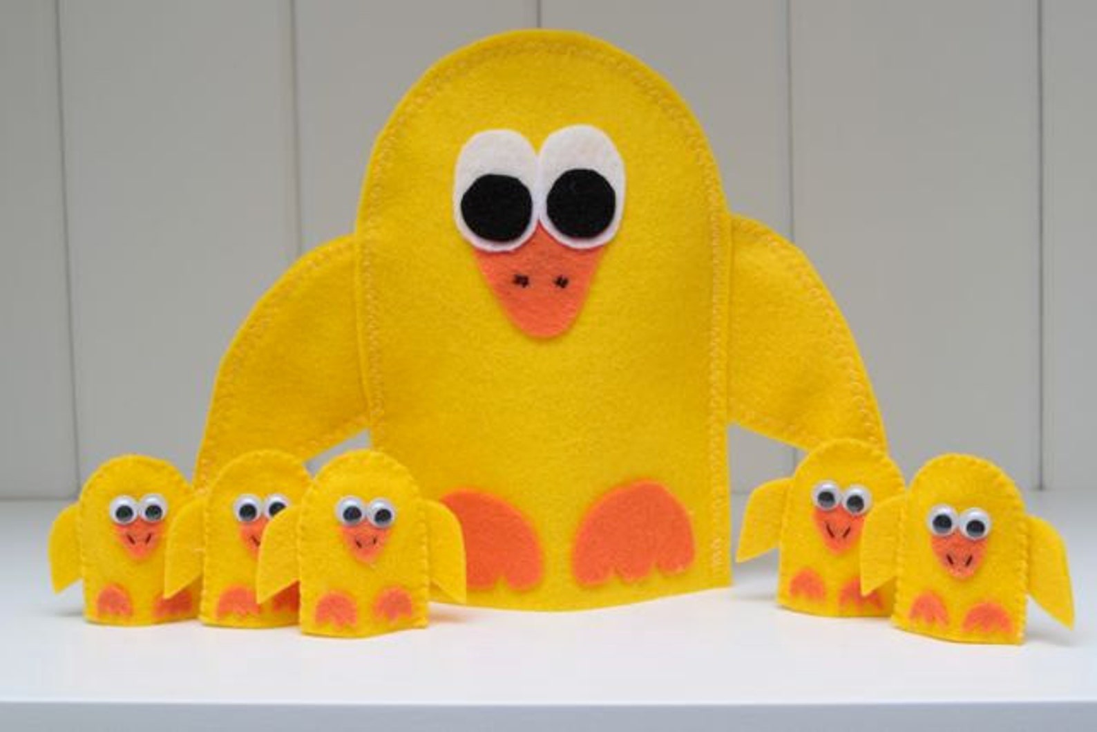 5 Little Ducks Finger Puppet Set - Etsy