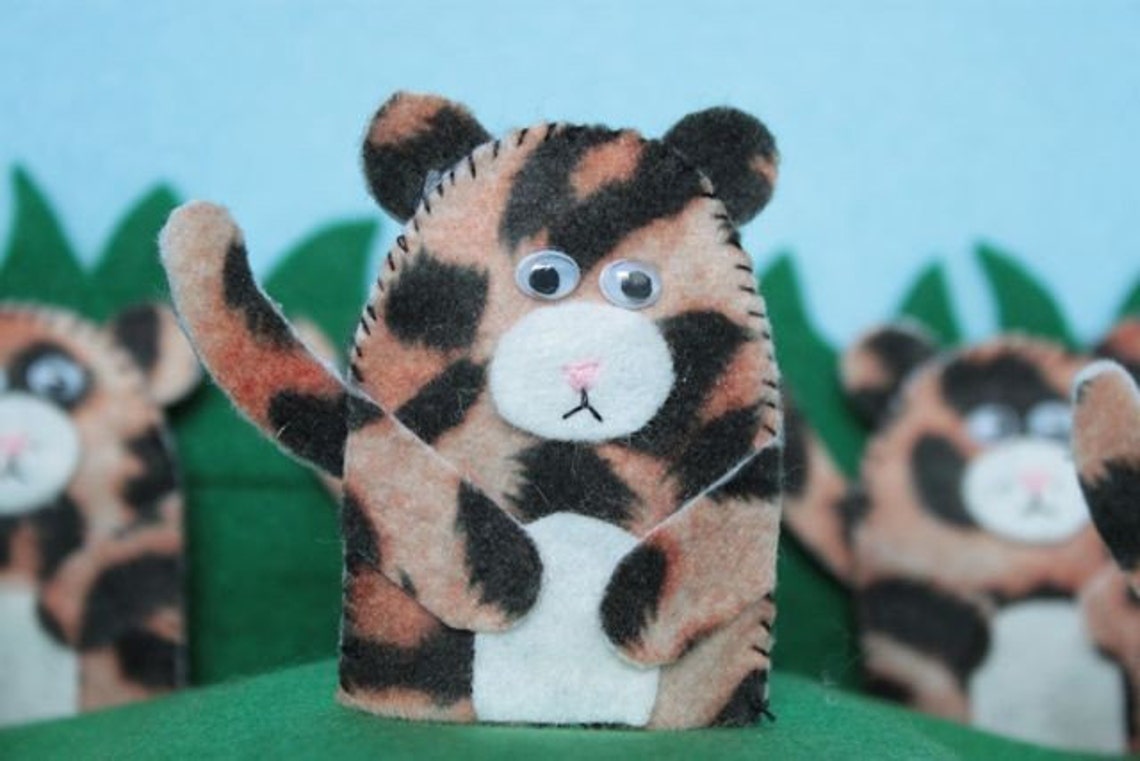 Leopard Finger Puppet - Etsy