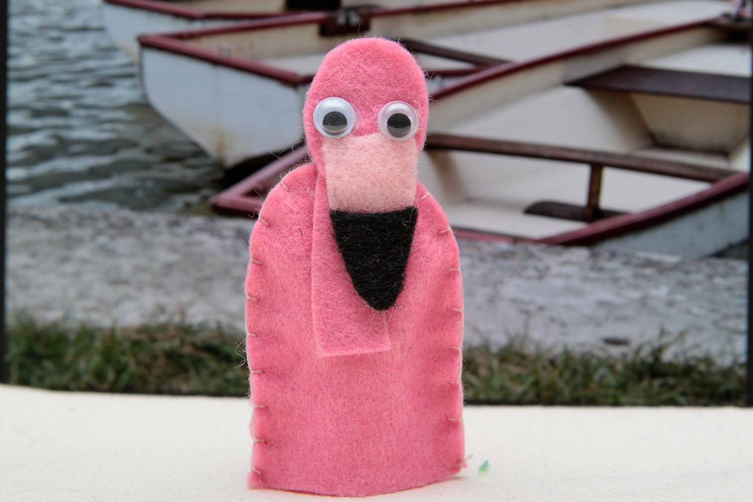 Flamingo Finger Puppet - Etsy
