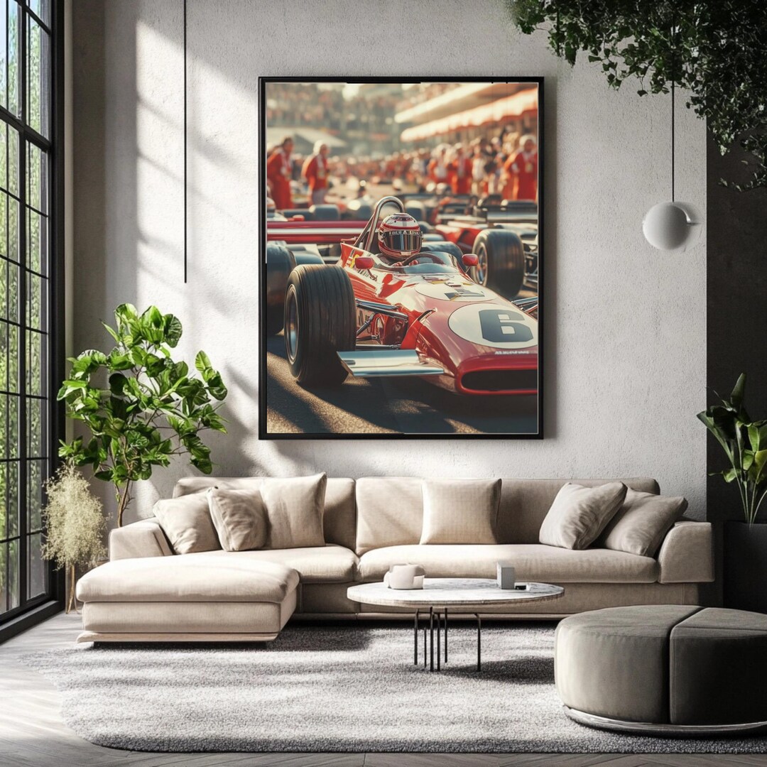 F1 Posteri Classic Formula 1 Race Car I Motorsport I Digital Print ...