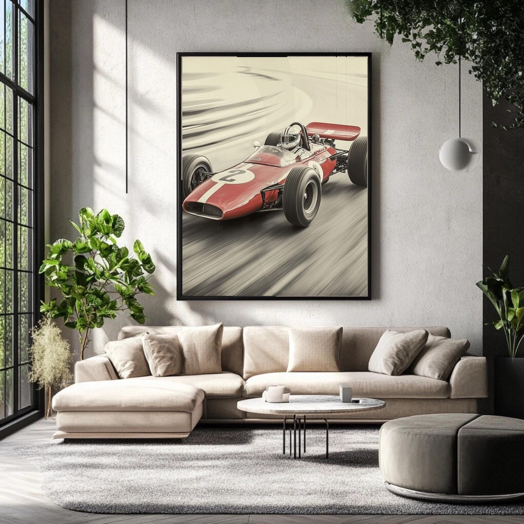 F1 Posteri Classic Formula 1 Race Car I Motorsport I Digital Print ...