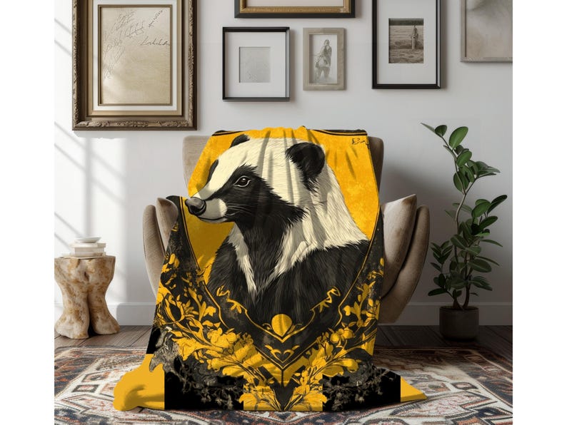 Harry Potter Blanket I Cozy Hufflepuff Blanket | Harry Potter House ...