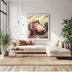 F1 Posteri Classic Formula 1 Race Car I Motorsport I Digital Print ...