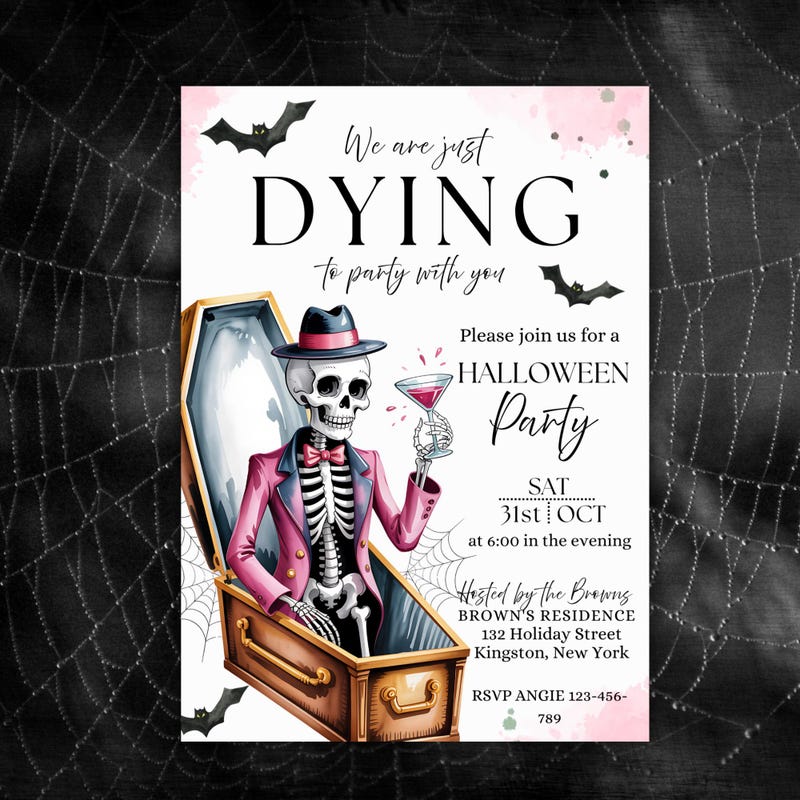 Coffin Invitation - Etsy Australia