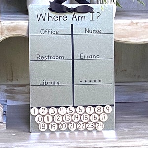 Student Locator Magnet Board: Classroom Management Organizer - Etsy