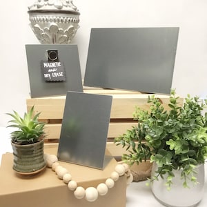Steel Magnet Board, 11 X 8, Vision Board DIY Display Metal Magnet Board ...