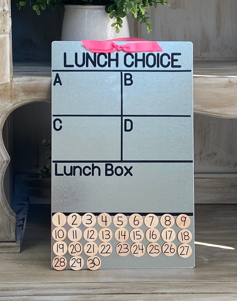 Classroom Lunch Choice Magnet Board: Teacher Organizer, Numbered ...