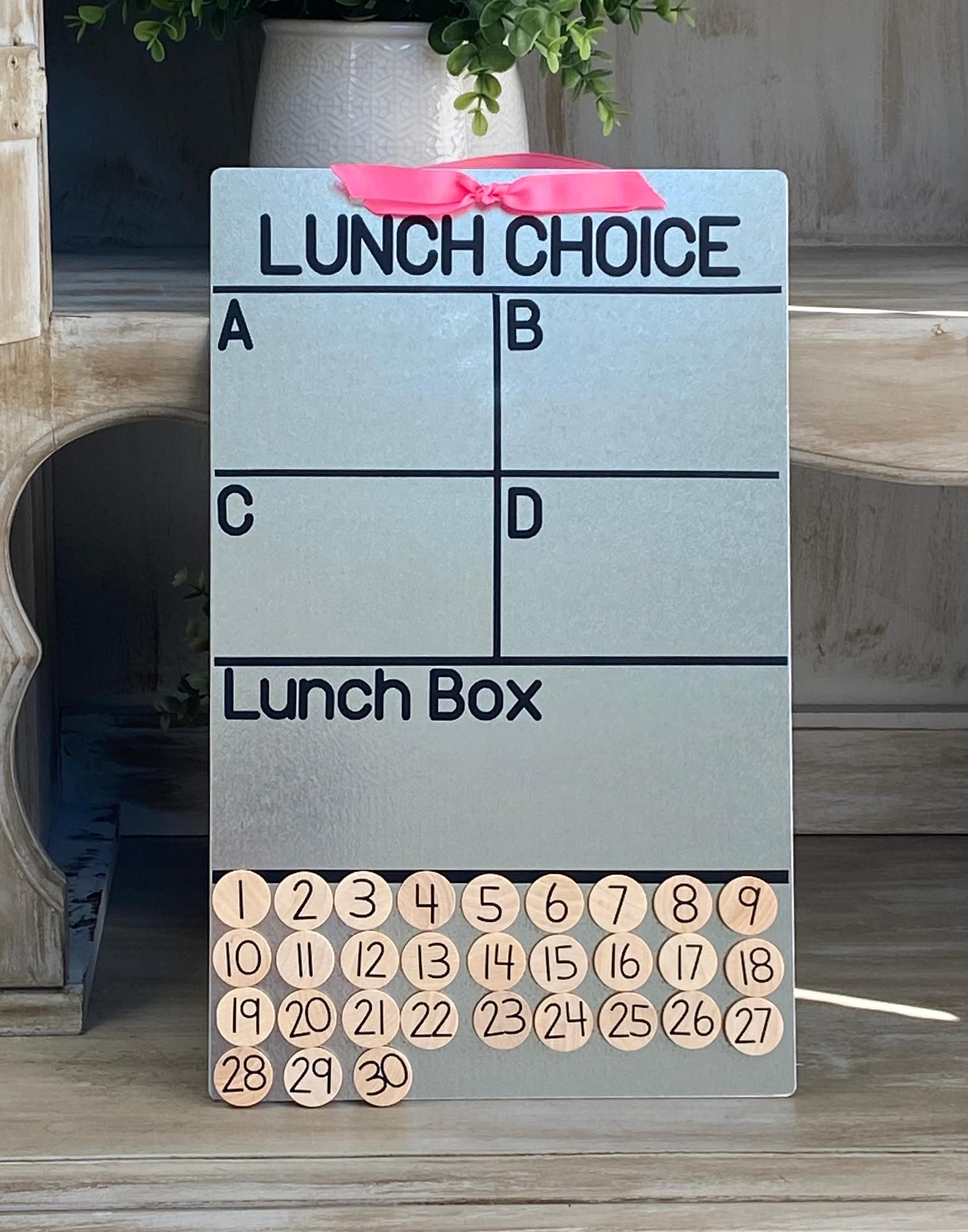 Classroom Lunch Choice Magnet Board: Teacher Organizer, Numbered ...