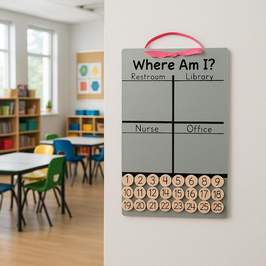 Student Locator Magnet Board: Classroom Management Organizer - Etsy