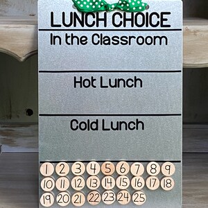 Custom Classroom Lunch Choice Board | Magnetic & Dry Erase | Teacher ...