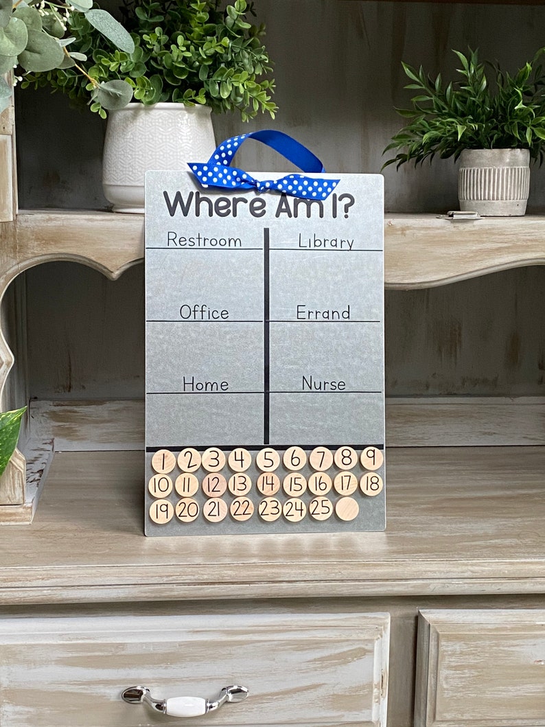 Student Locator Magnet Board: Classroom Management Organizer - Etsy