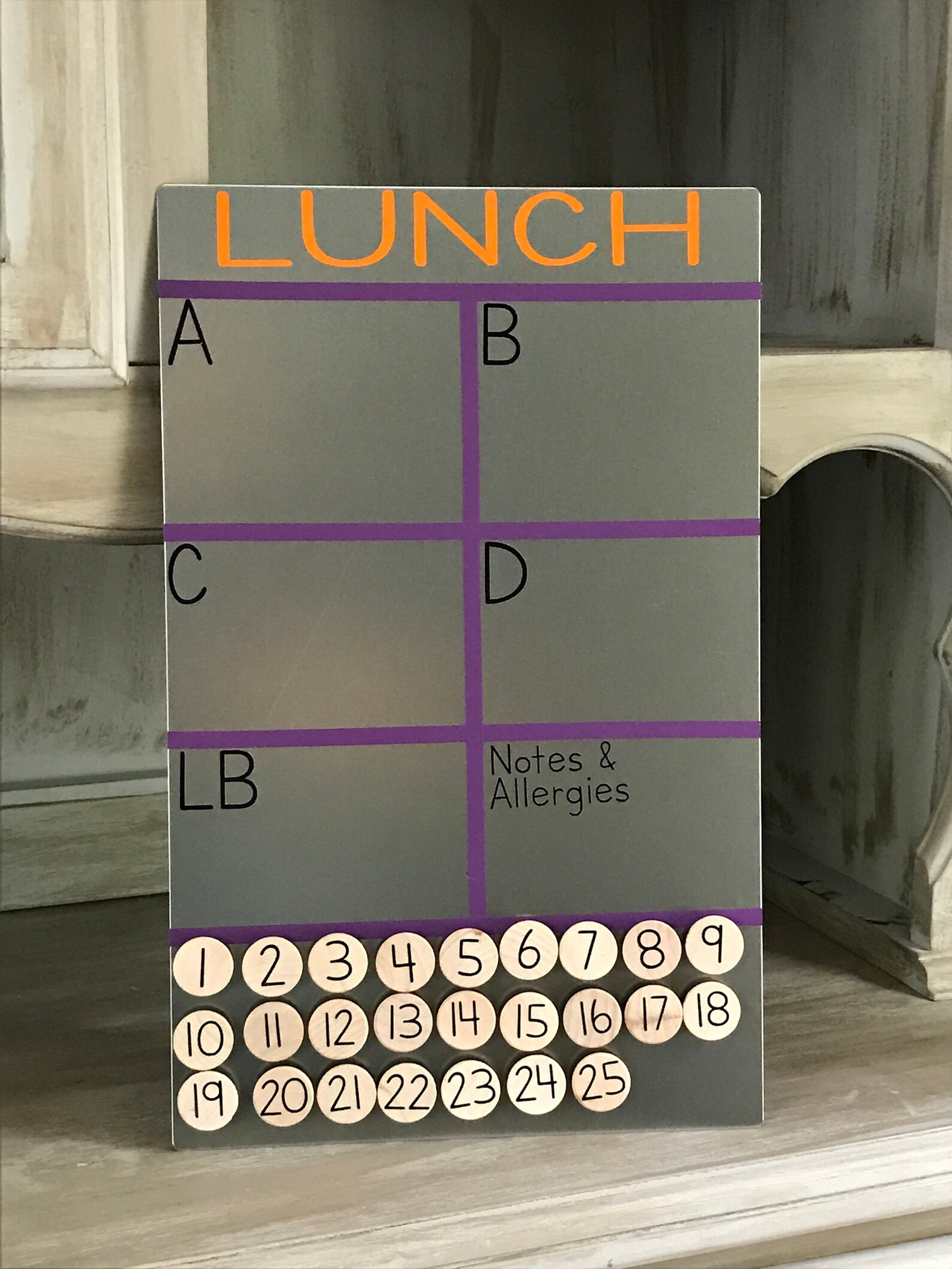 Classroom Lunch Count Classroom Set up Magnet Board Back | Etsy