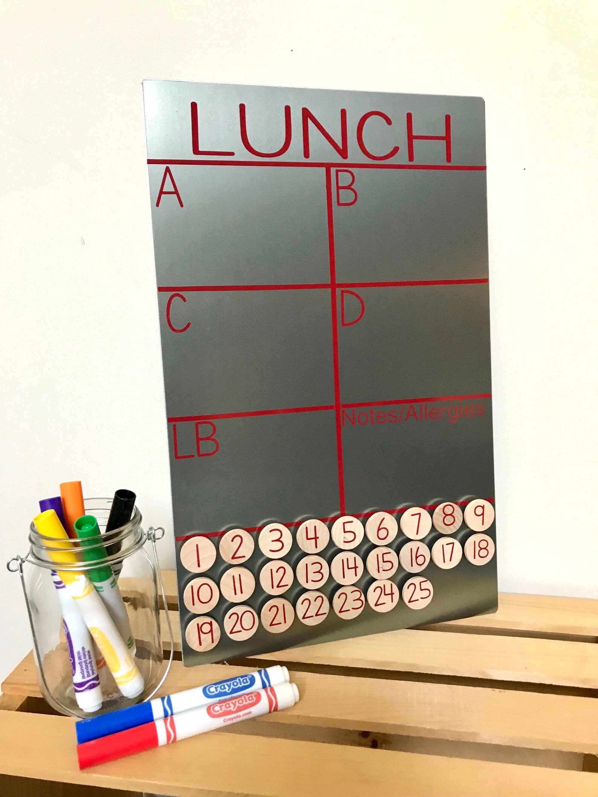 Lunch Count Magnet Board Classroom Organizer Back to - Etsy