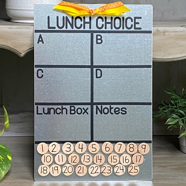 Classroom Lunch Magnet Board - Etsy