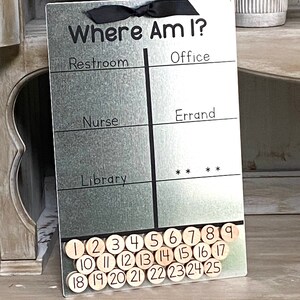 Student Locator Magnet Board: Classroom Management Organizer - Etsy