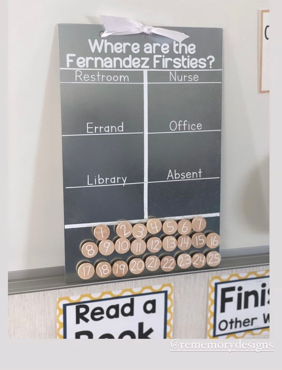 Student Locator Magnet Board: Classroom Management Organizer, Teacher ...