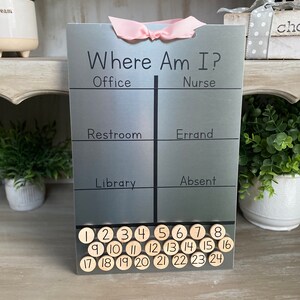 Student Locator Magnet Board: Classroom Management Organizer - Etsy