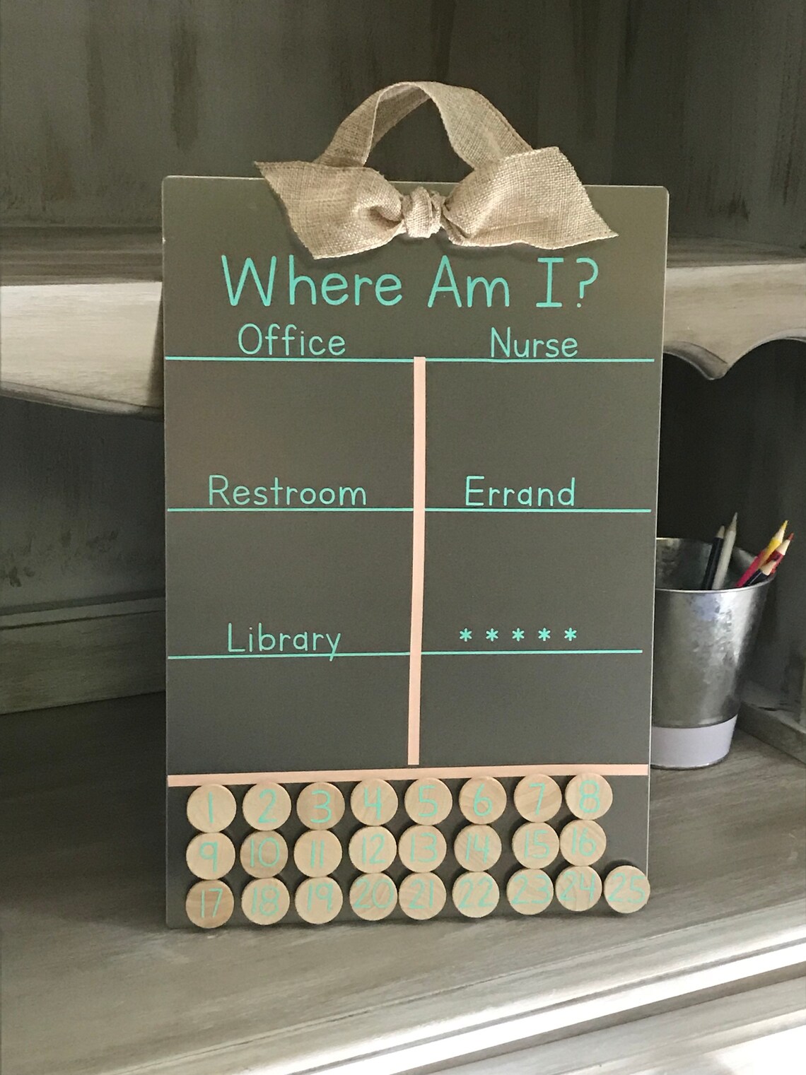 Student Locator Magnet Board: Classroom Management Organizer, Teacher ...