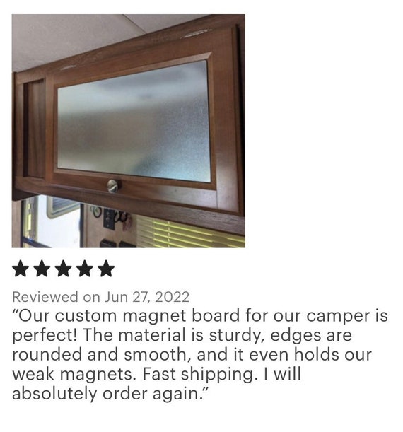 Camper Magnetic Board Cabinet Message Board RV Organizer - Etsy