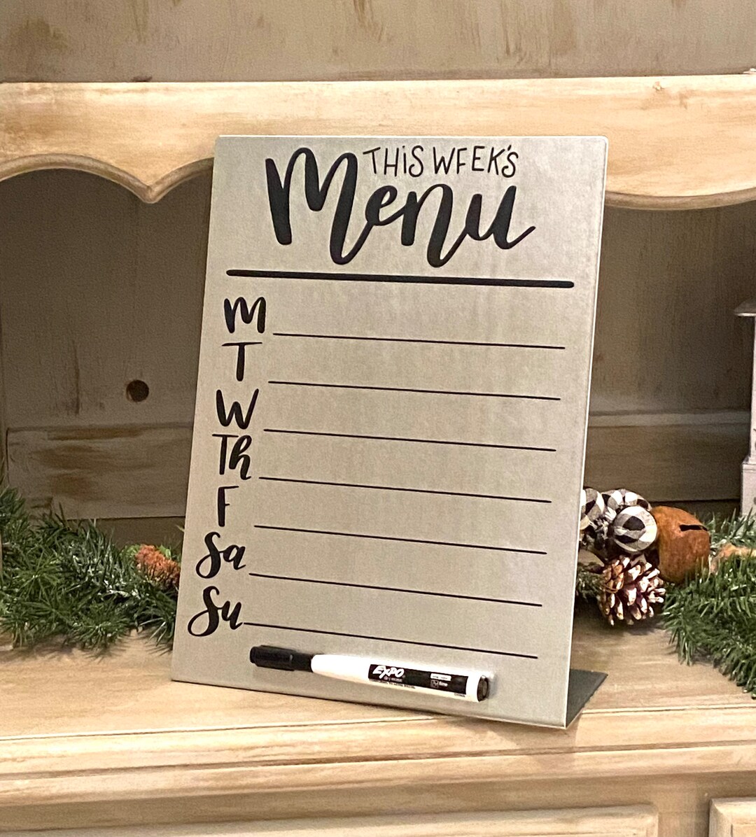Magnetic Menu Board Christmas Hostess Gift Menu Board Mom Gift Magnet ...