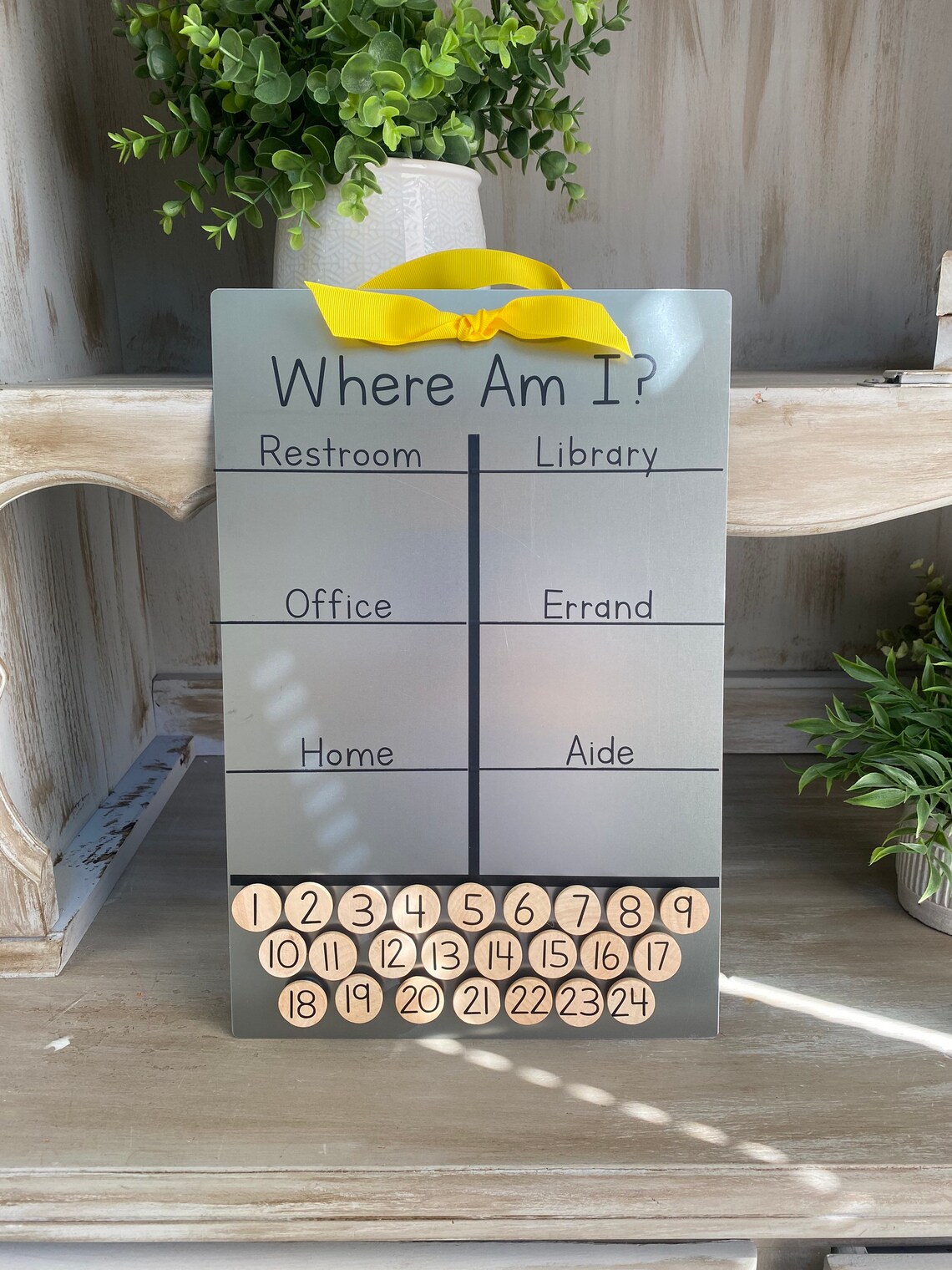 Student Locator Magnet Board: Classroom Management Organizer - Etsy