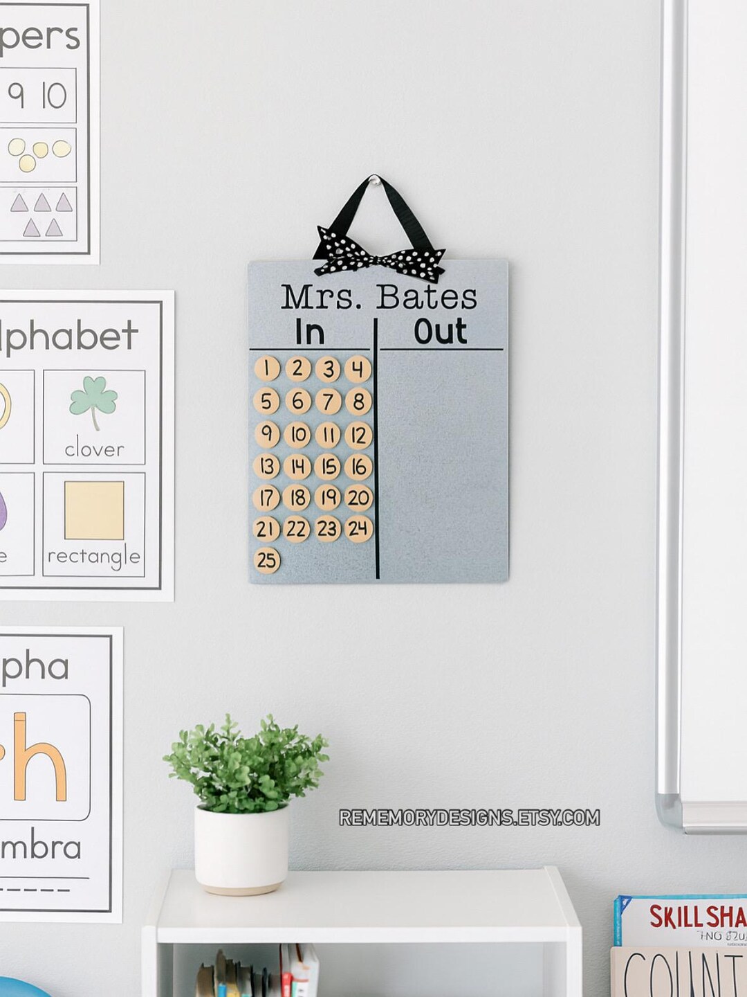 Classroom Check in Board: Magnetic Student Tracker, 25 Magnets - Etsy