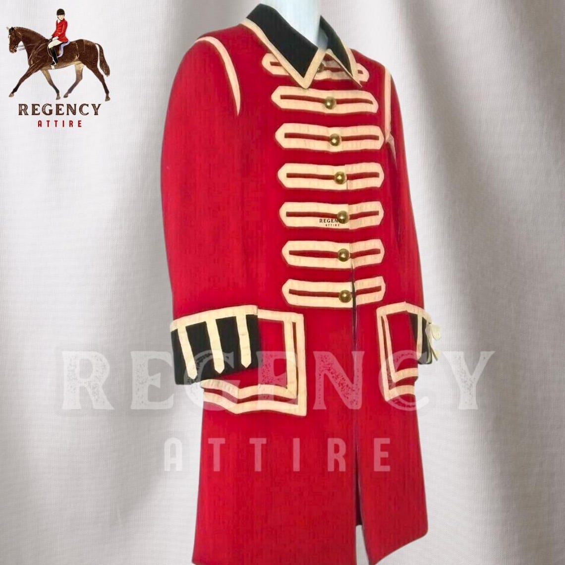 New Men's Red Pirate Coat, Pirates of the Sea Buccaneer Jacket, Pirates ...