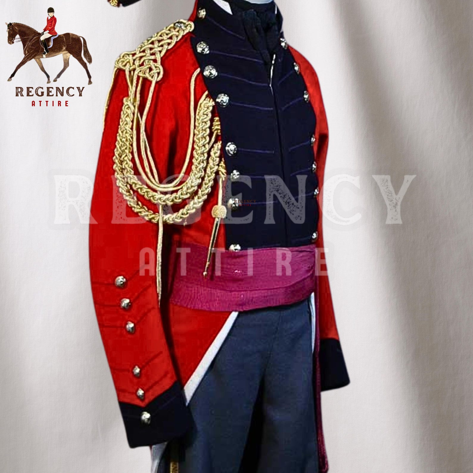 British Military Lieutenant General's Regiment Coat, Officer Uniform ...