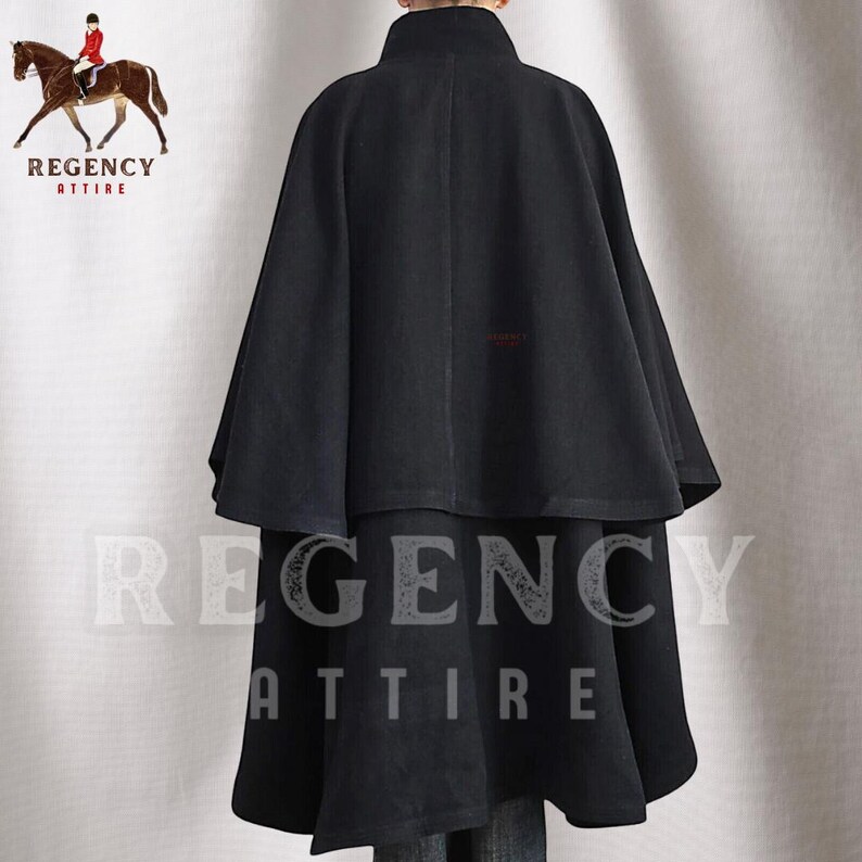 Men's Wool Regency Inverness Cape - Gothic Cosplay, Coachman Cloak - Etsy