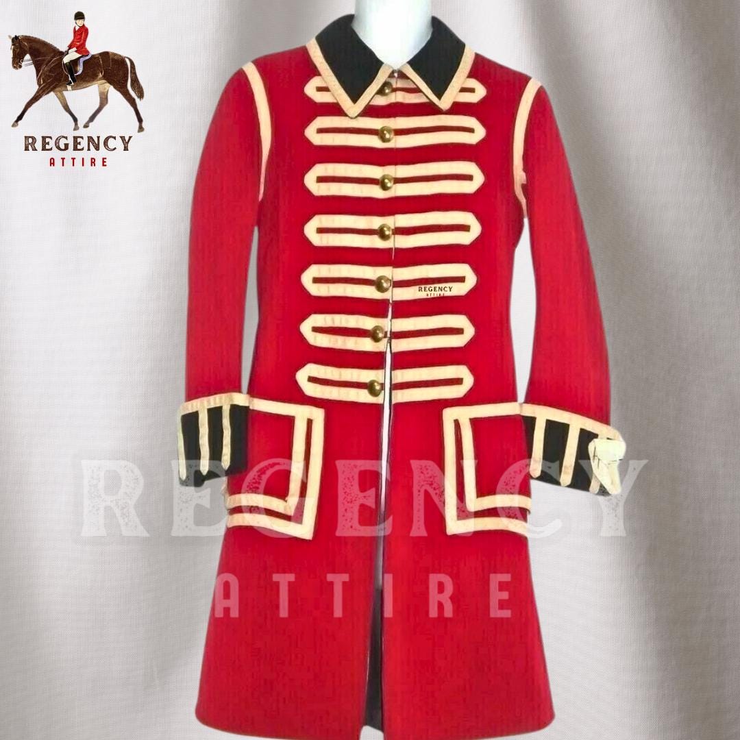 New Men's Red Pirate Coat, Pirates of the Sea Buccaneer Jacket, Pirates ...