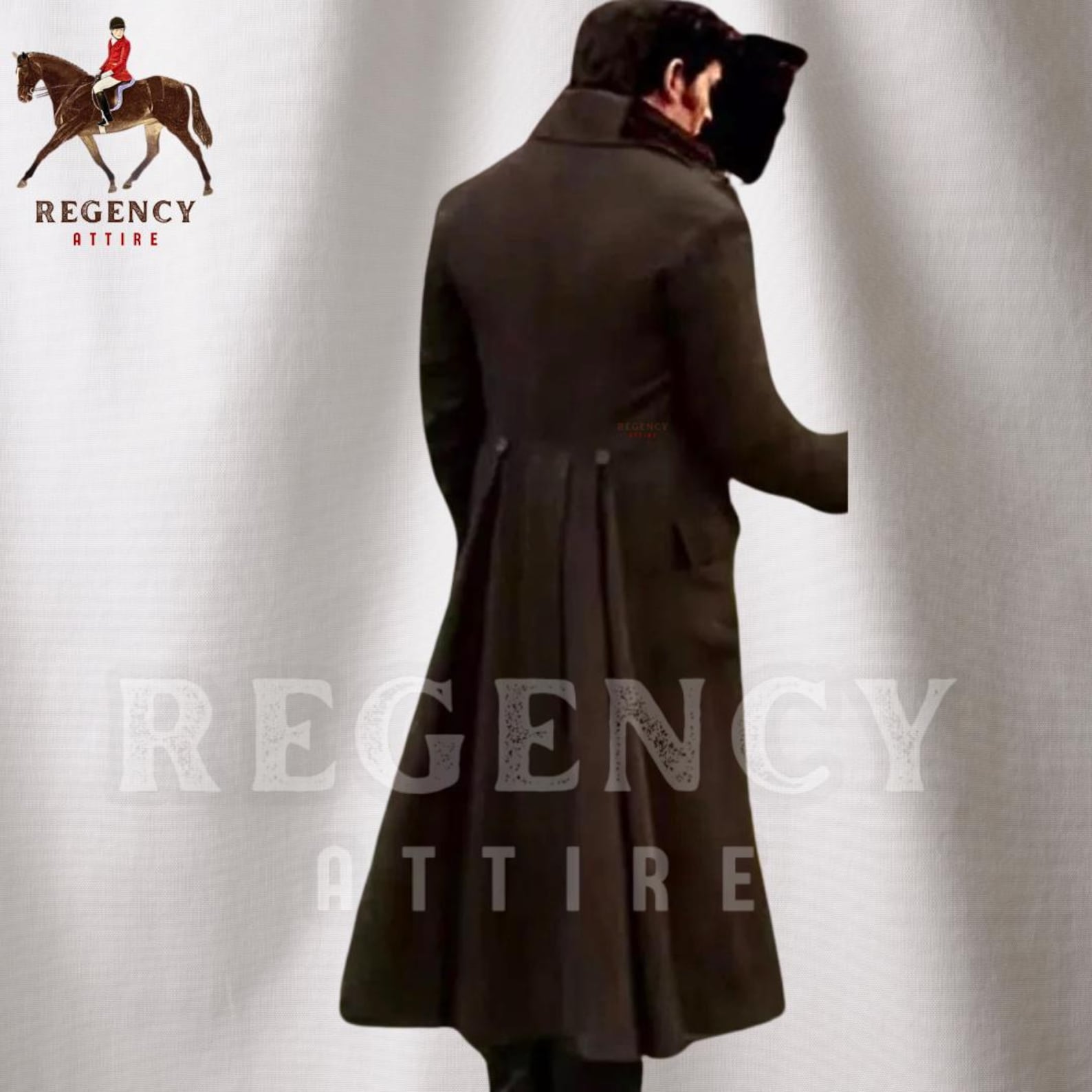 Brown Regency Colin Bridgeton Trench Coat - Bridgeton Jacket - Mr.darcy ...