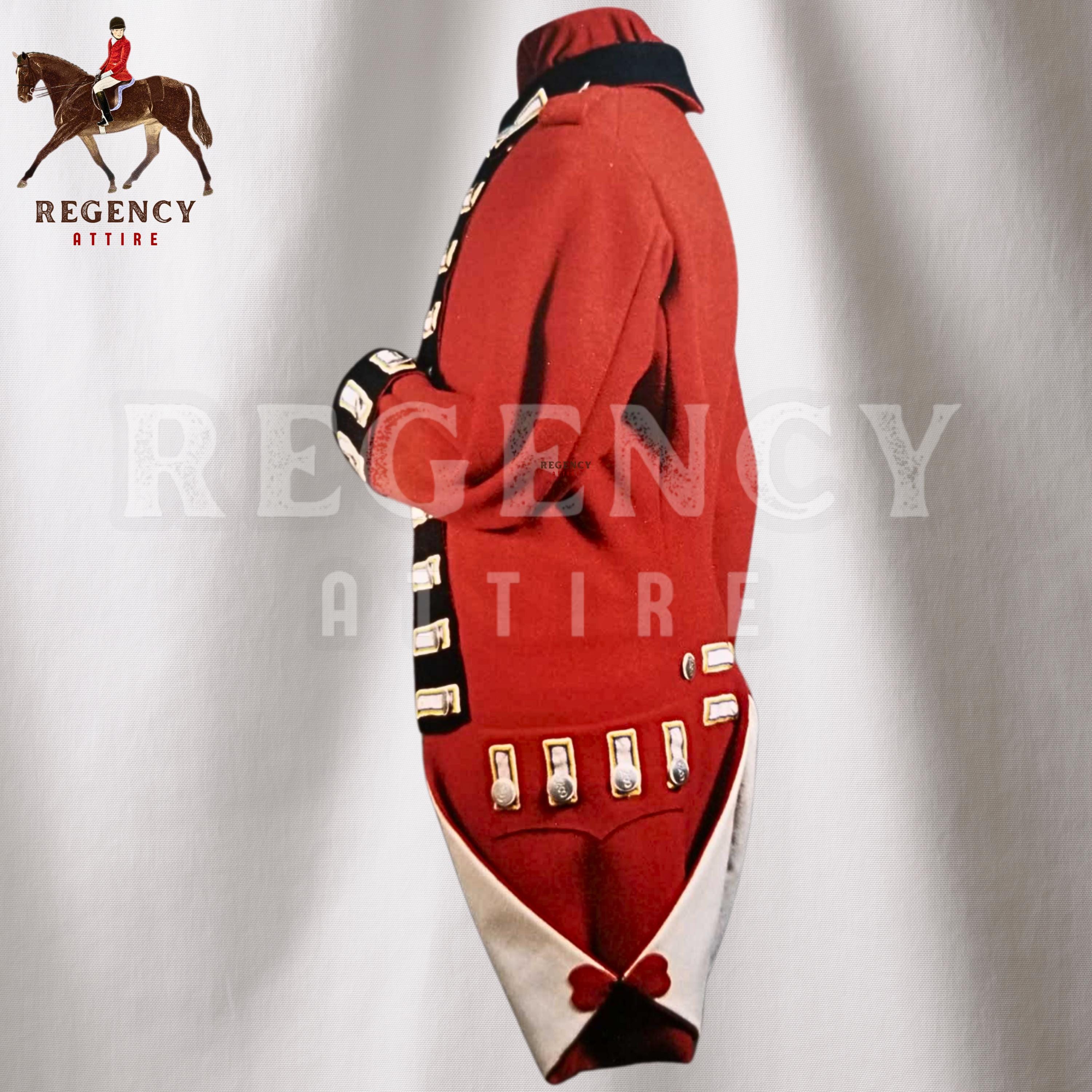 British Military 8th King Regiment Coat, Officer Uniform, Men Wool ...