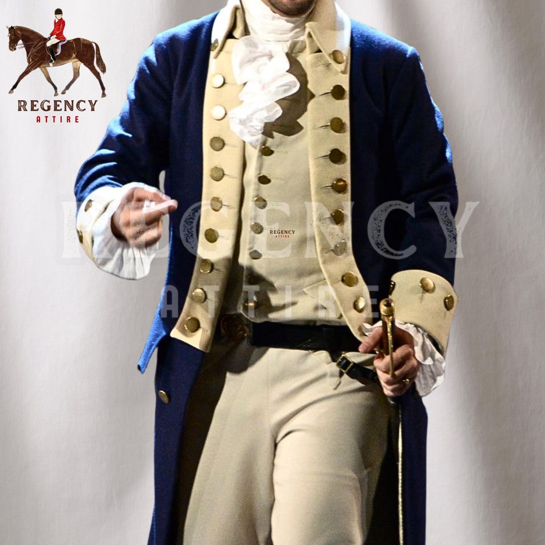New George Washington Revolutionary Officer Uniform, Civil War Military ...