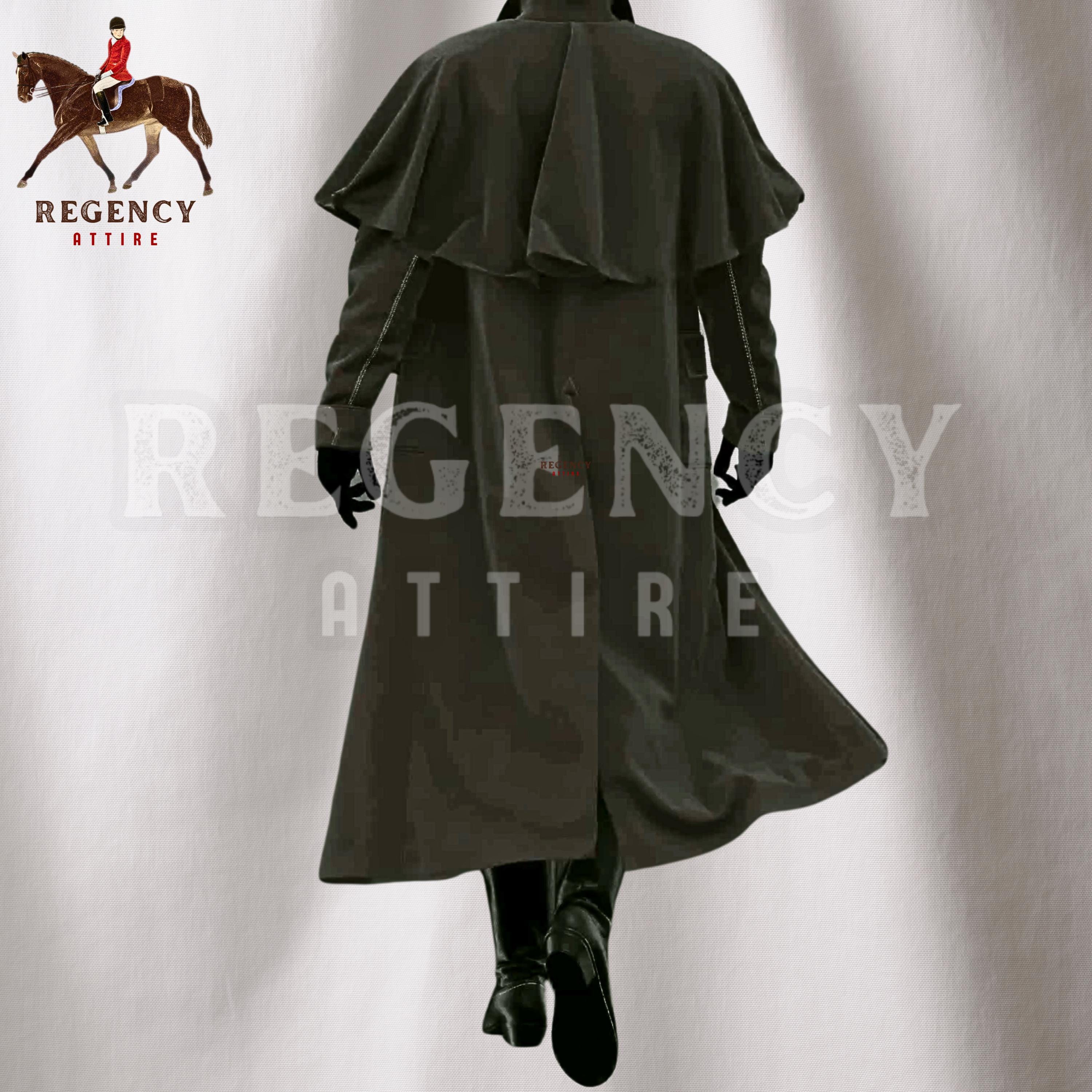 Mens Inverness Cape Coat - Gothic Coat -stylish Regency Coachman Coat ...