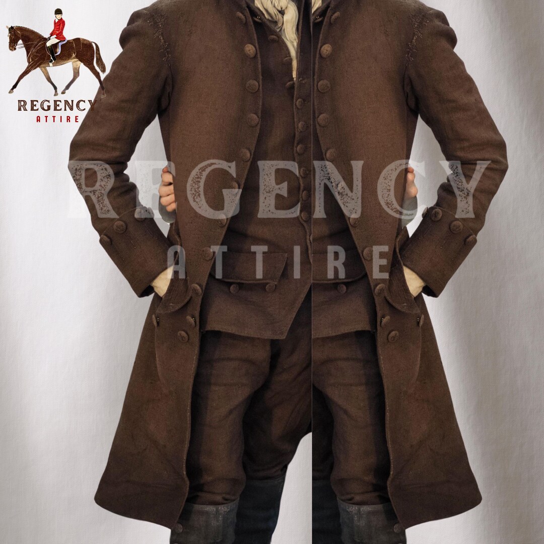 Men's Rocco Colonial Aristocrat Tailcoat Jacket - Masuerade Event ...