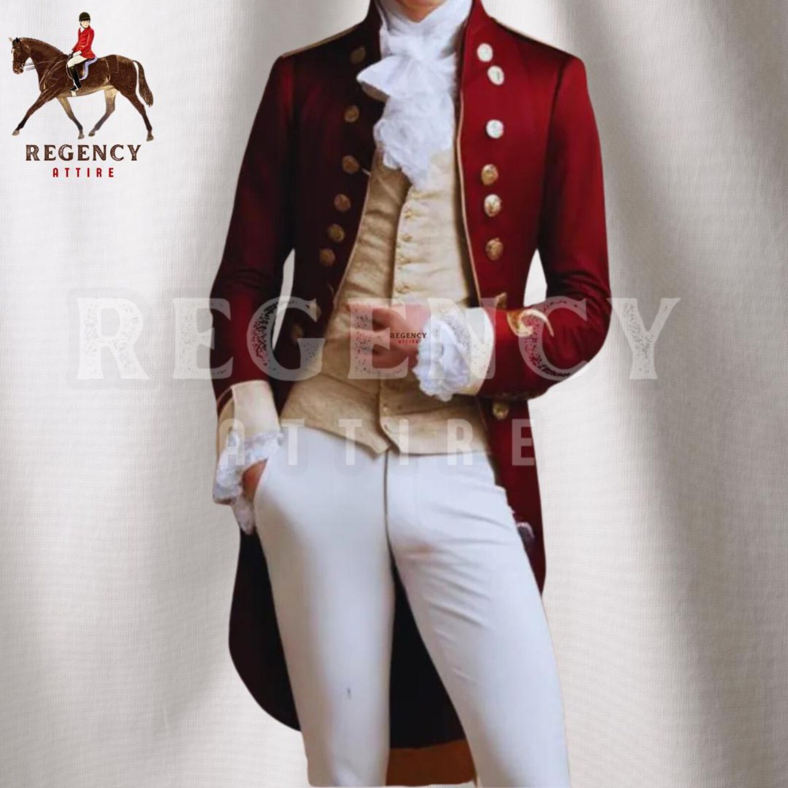 Men's Regency Tailcoat Jacket-custom Made 18th-19th Century Wool ...