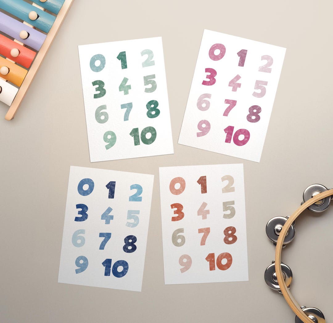 Number Cards, Number Discovery for Kids, Educational Number Cards ...